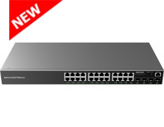 Grandstream GWN7803P Enterprise 24-Port Gigabit L2+ Managed PoE/PoE+ ...